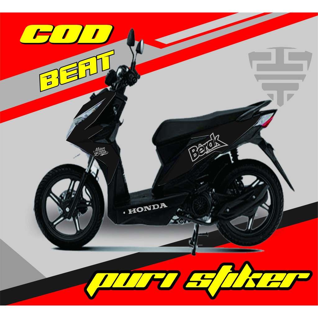 Jual stiker BEAT BERAK cutting stiker striping decal motor BEAT STREET ...