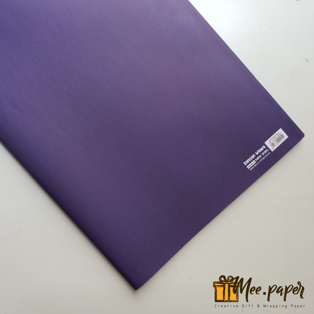 Jual Kertas Kado Sansan Wawa Motif Biru Keunguan, Bungkus / Wrapping ...