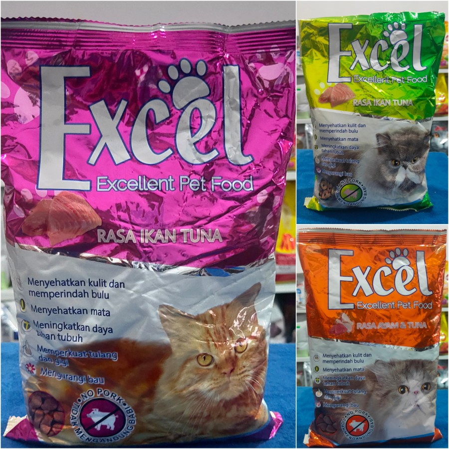 Jual EXCEL CAT FOOD 20KG MAKANAN KUCING MURAH - TUNA IKAN | Shopee ...