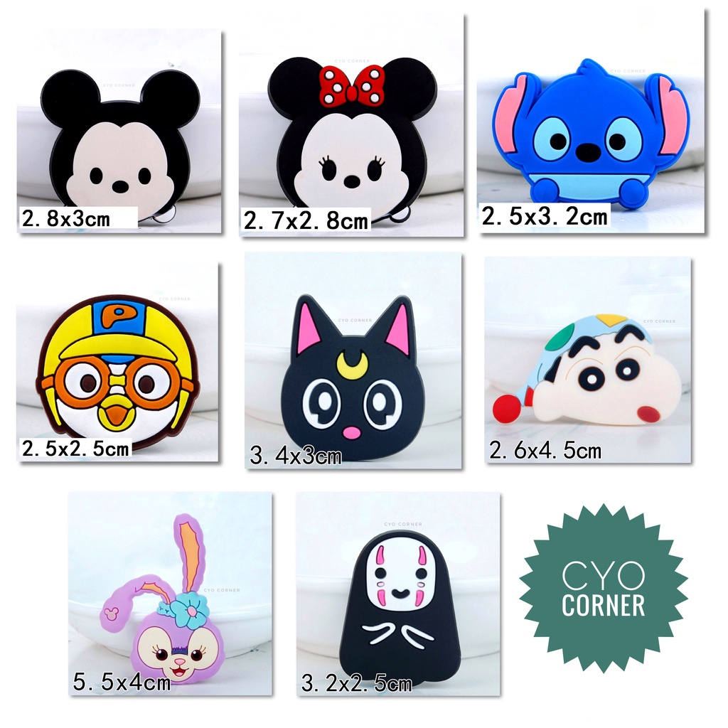 Jual APLIKASI RUBBER KARET DISNEY TSUM TSUM LUNA PORORO SHINCHAN BAHAN ...