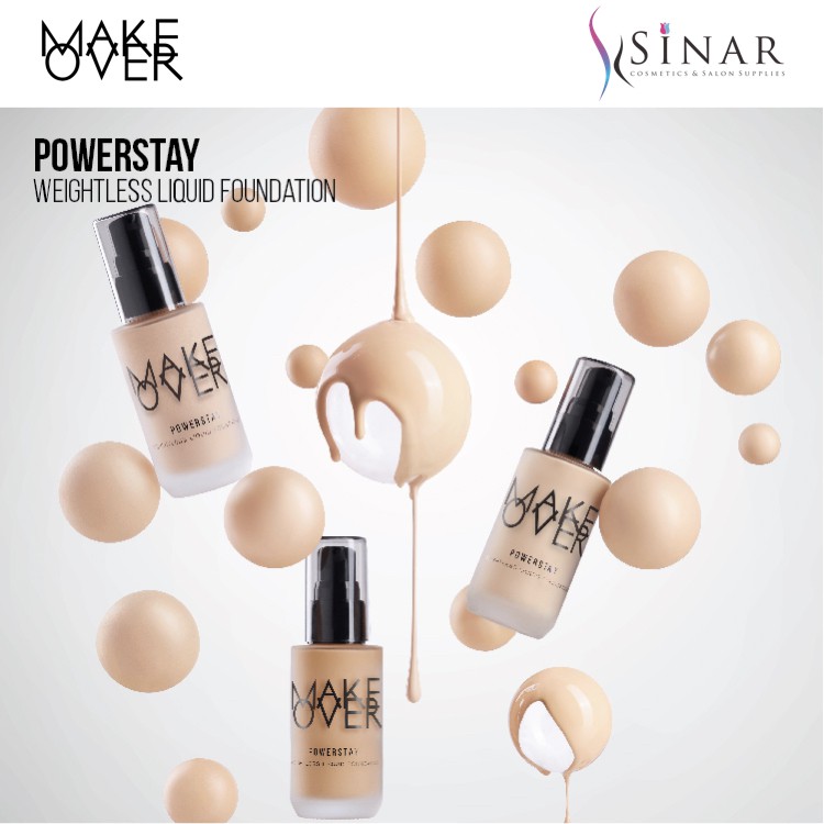 Jual Make Over Powerstay 24H Weightless Liquid Foundation - 40ml ...