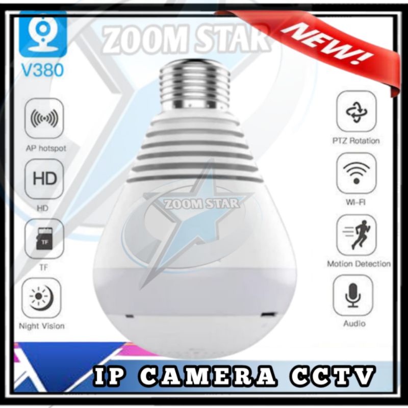 Jual IP Camera CCTV Lampu CCTV IP V380 s Panoramic Camera | Shopee ...