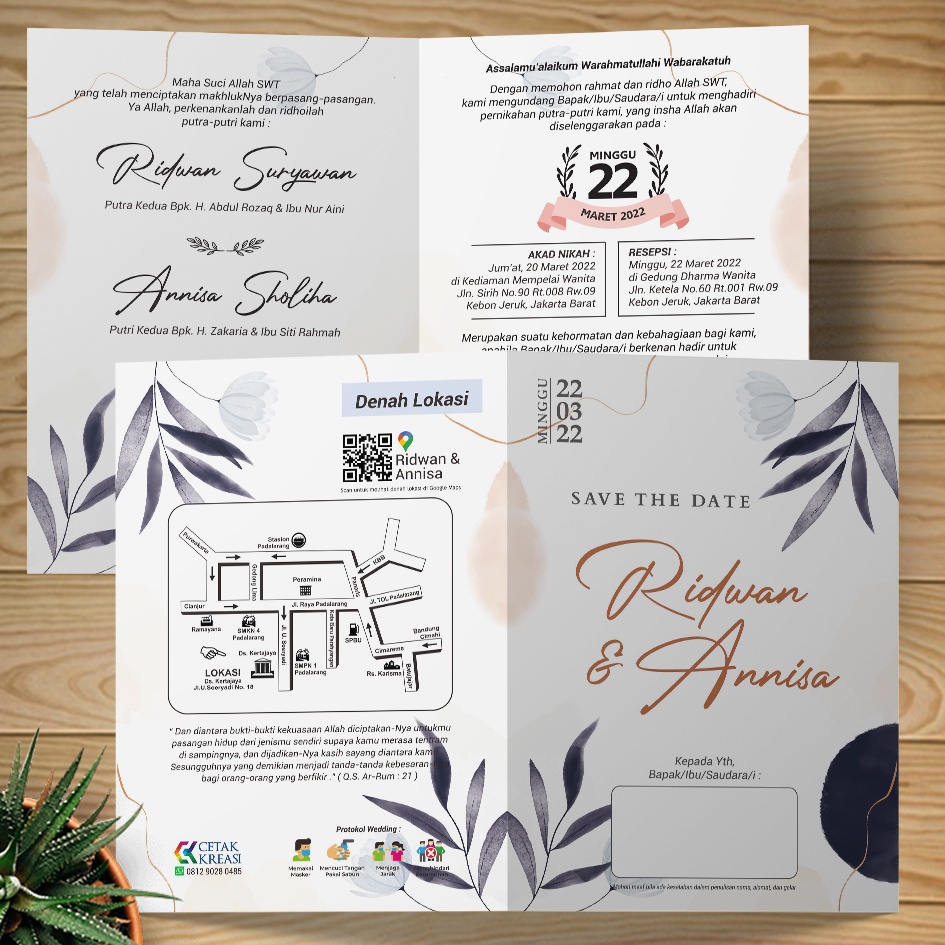 Jual Undangan Pernikahan / Undangan Murah / Undangan Rustic / Undangan ...
