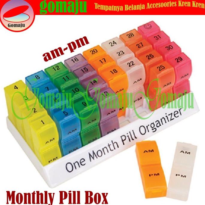 Jual Box Penyimpanan Obat - Monthly Pill Box Ampm Tempat Kotak Obat ...