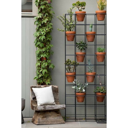 Jual Tempat pot besi Vertical garden Rak vertikal rak besi ke atas rak ...