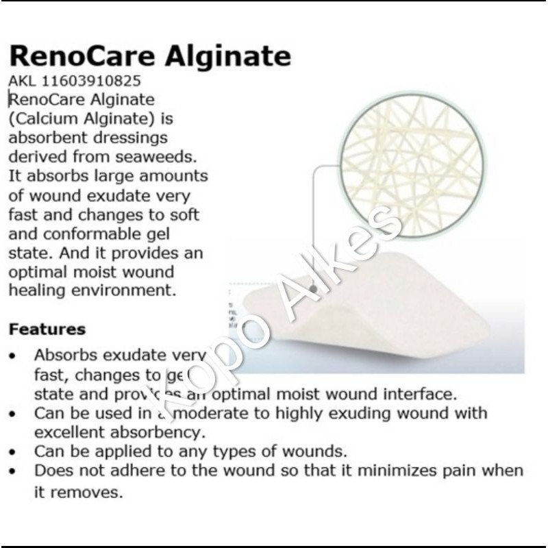 Jual RenoCare Alginate Untuk Perawatan Luka (Wound Care) | Shopee Indonesia