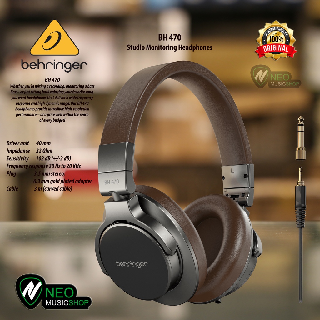Jual Behringer BH470 Behringer BH 470 Studio Monitoring Headphones | Shopee Indonesia