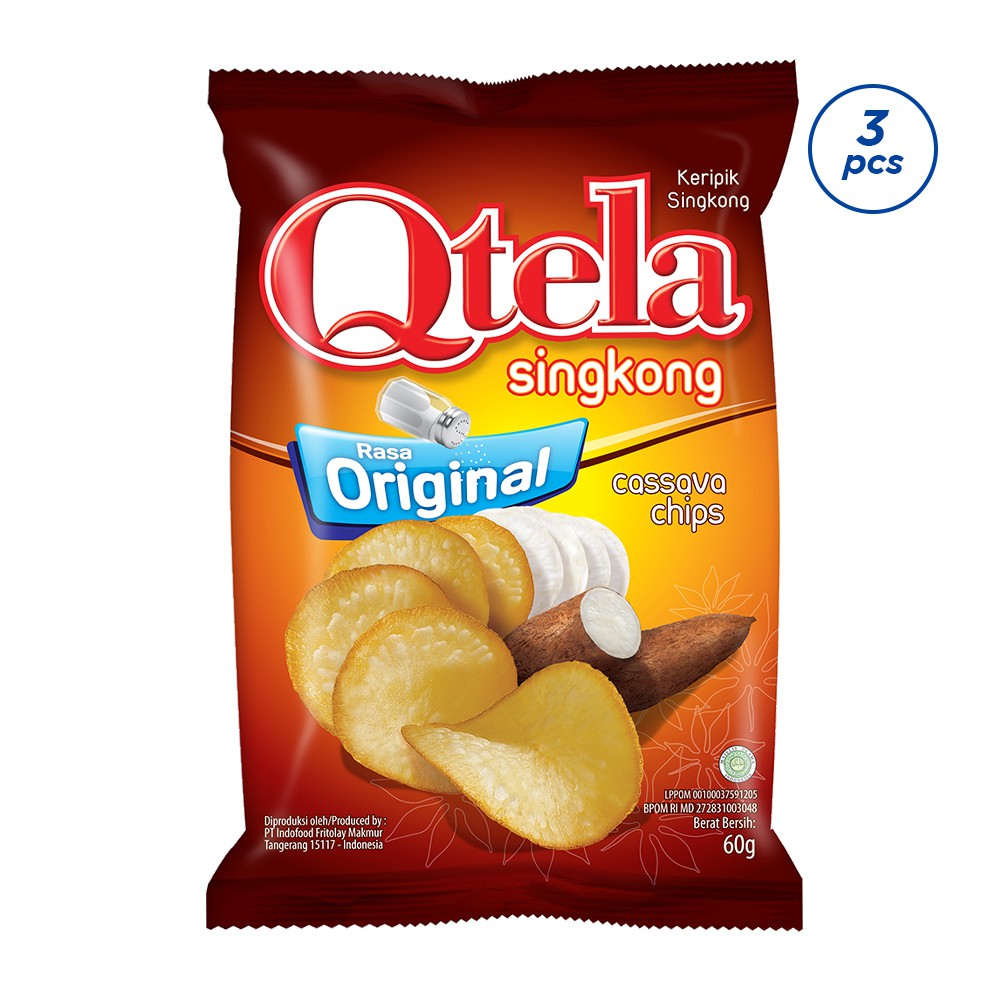 Qtela Singkong Original 60 Gr - 3 Pcs | Shopee Indonesia