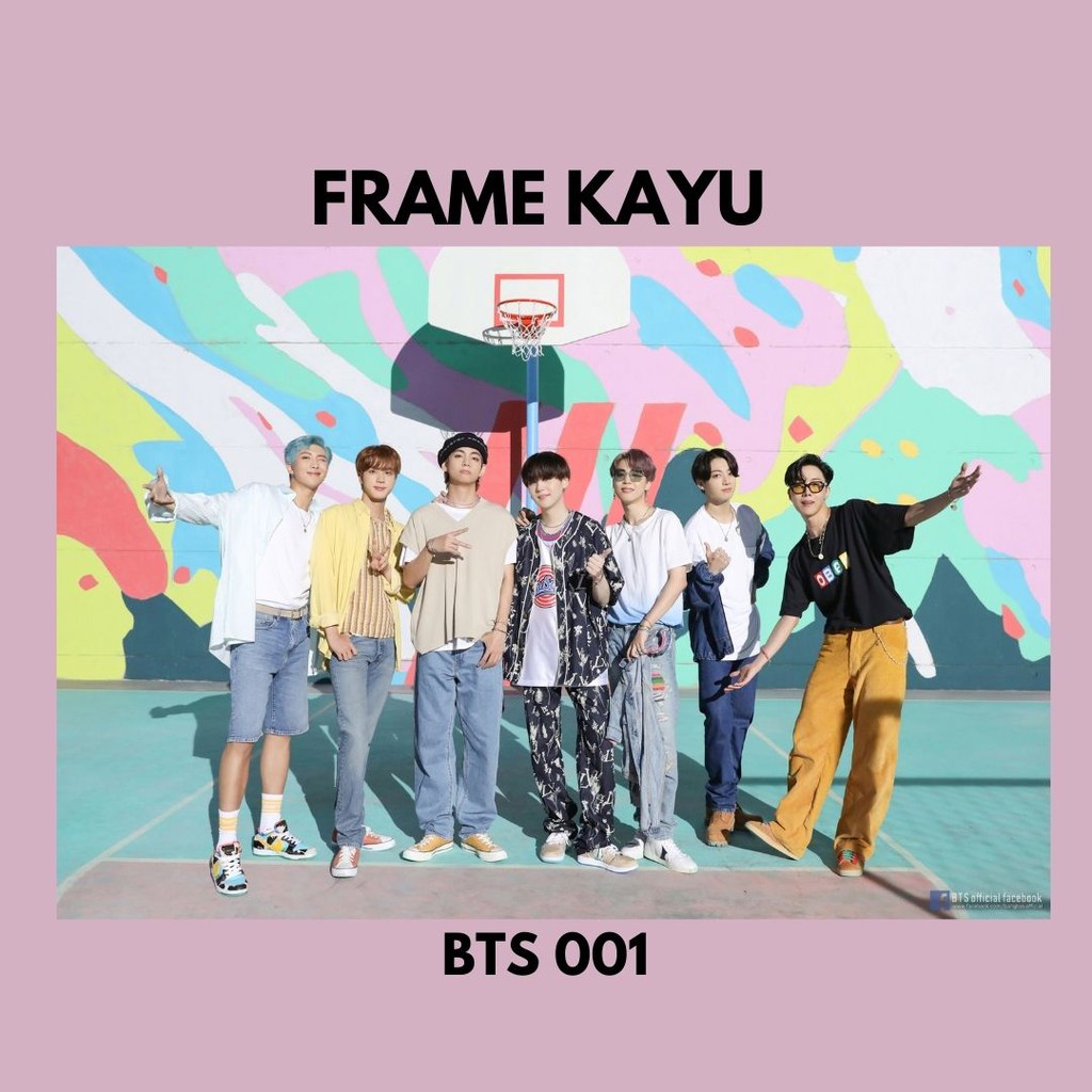 Jual Poster Frame Kayu BTS 1 (UK A3) Indonesia|Shopee Indonesia