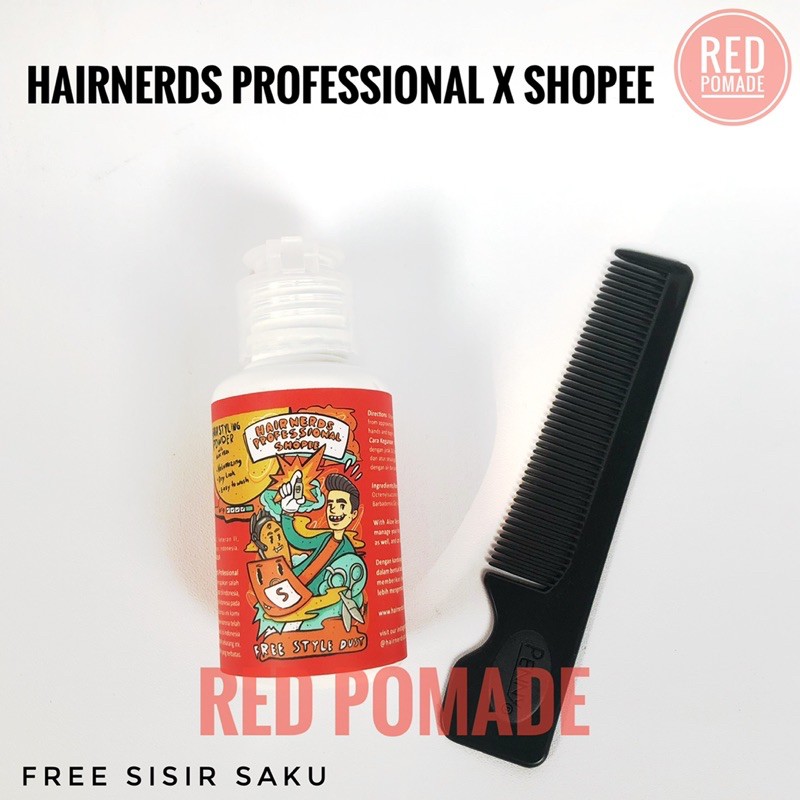 Jual Hairnerds Professional X Shopee Freestyle Dust Hair Styling Powder ...