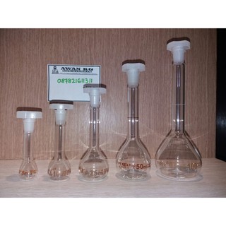 Jual Labu Ukur 50ml volumetric flask 50 ml pyrex grade A | Shopee Indonesia