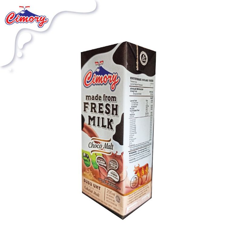 Jual Cimory Made From Fresh Milk /UHT Choco Malt 250ML | Shopee Indonesia