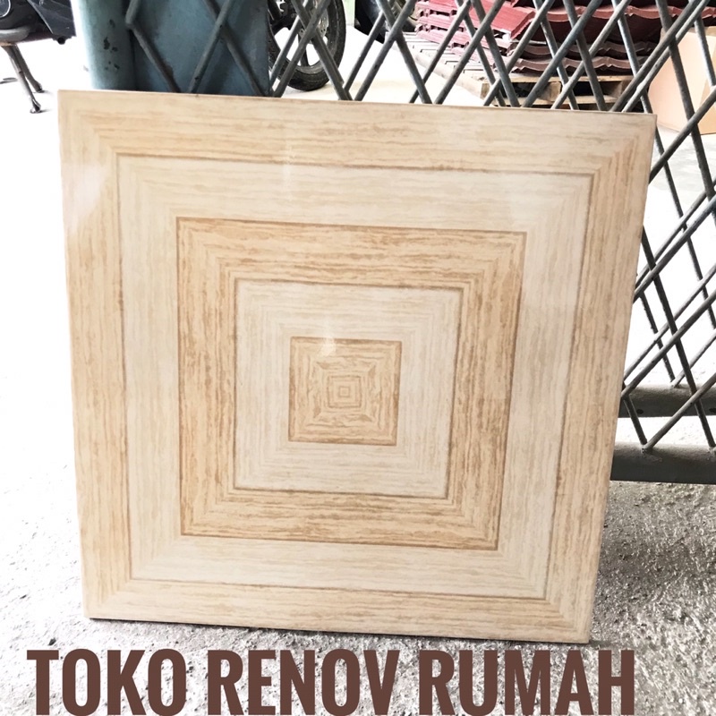 Jual keramik 50x50 cream GLOSSY/ keramik lantai ruangan/ keramik teras ...