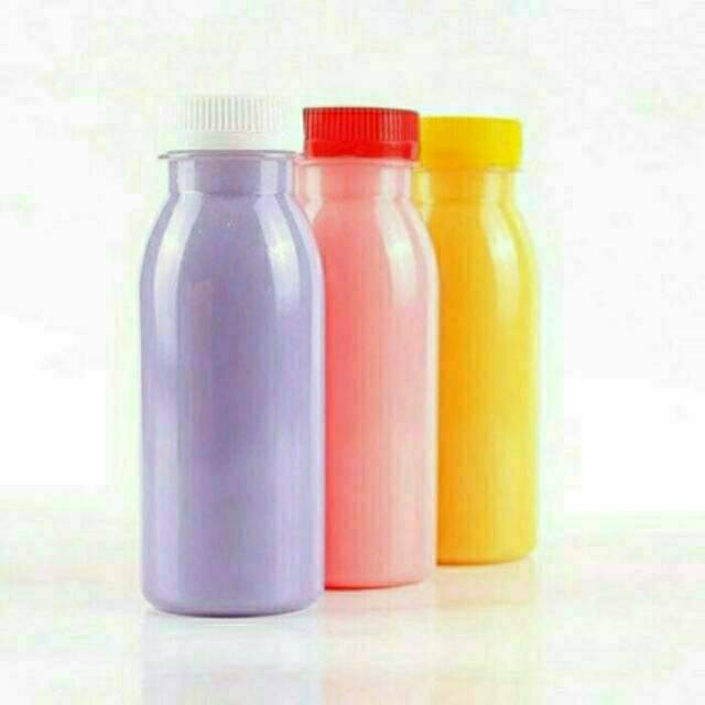 Jual 10 botol plastik 100ml pudding jelly sedot cream sambal bubuk ...