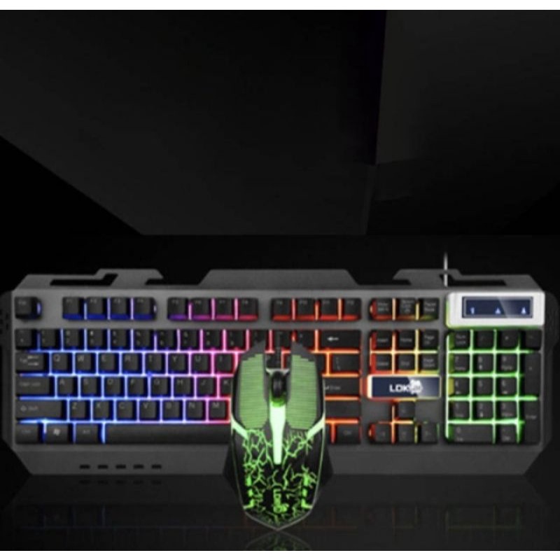 Jual Keyboard gaming mechanical eksternal set mouse gaming pc laptop ...