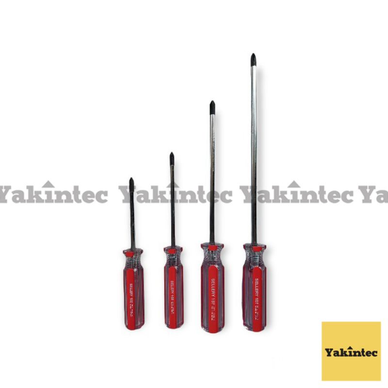 Jual Obeng Plus Kembang SELLERY Vanadium Chrome / Screw Driver + Ukuran ...