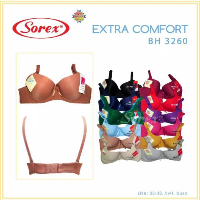 Jual Bra Sorex BH 3260 Extra Comfort (1pcs) [100gr] | Shopee Indonesia