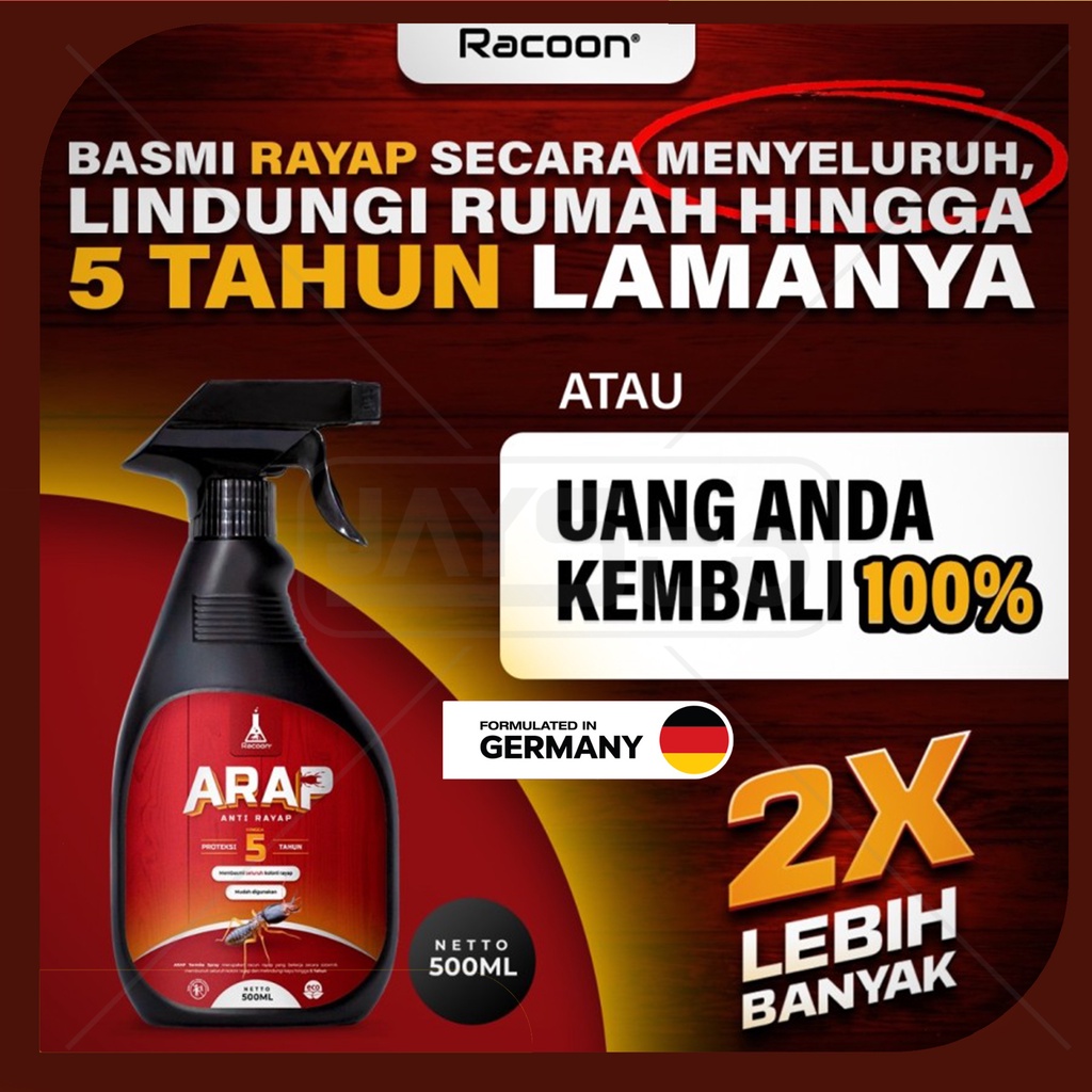 Jual Racoon Obat Anti Rayap Spray ARAP / Racun Rayap Semprot Cair ...