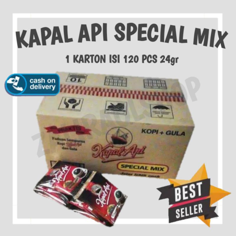 Jual kapal Api Special Mix kopi dan gula 1 dus atau karton isi 120pcs ...