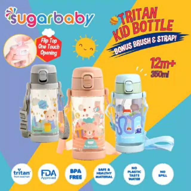 Jual Sugar Baby TRITAN Kid Bottle TKB 350 - Botol Minum Anak Tutup Flip (350ml, 12m+) | Shopee ...