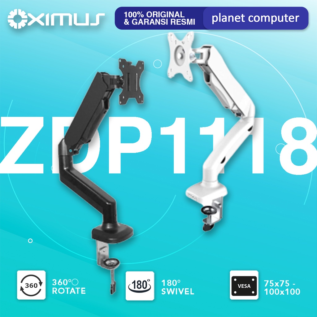 Jual BRACKET TV LED LCD MONITOR GAS SPRING OXIMUS ZDP 1118 TILT SWIVEL ORI | Shopee Indonesia