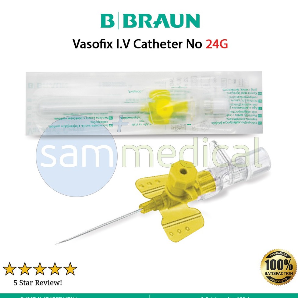 Jual B Braun Vasofix I.V Catheter No 24G | Shopee Indonesia