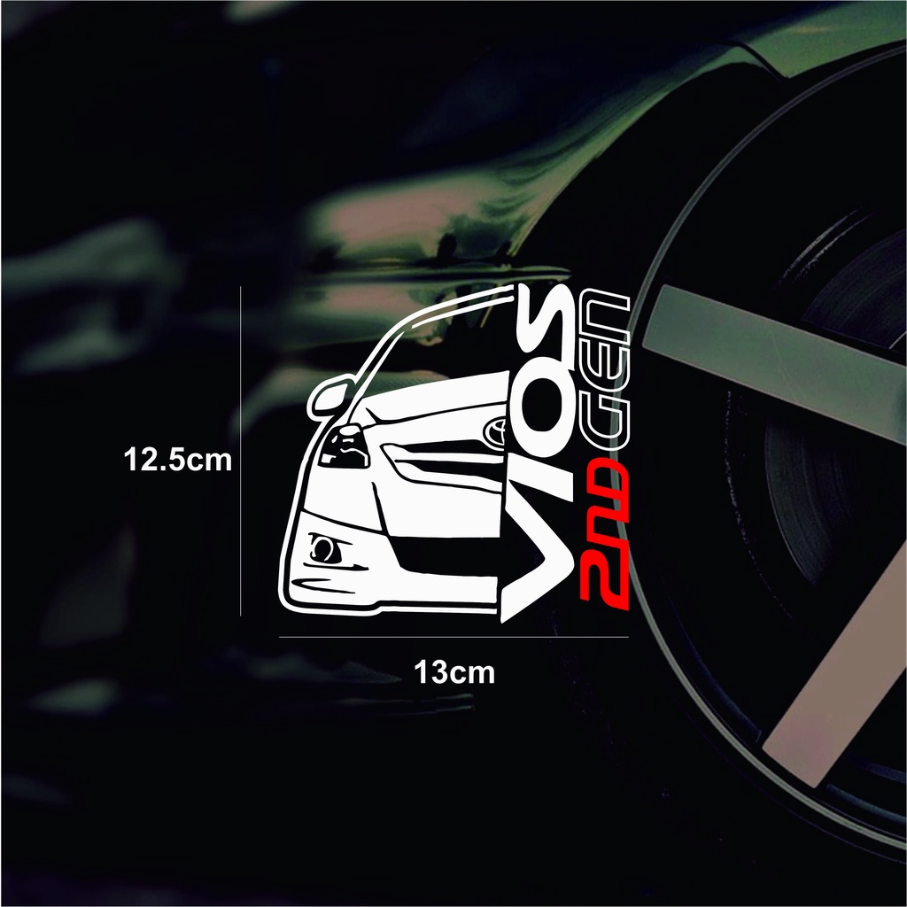 Jual Sticker Vios 2nd gen menyala | cutting stiker | Shopee Indonesia