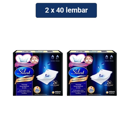 Jual Silcot Maximizer Cotton 2 x 40 pcs | Shopee Indonesia
