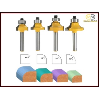 Jual MATA PROFIL KAYU SUDUT ROUND OVER ROUTER BIT FLUSH TRIMMER HPL ...