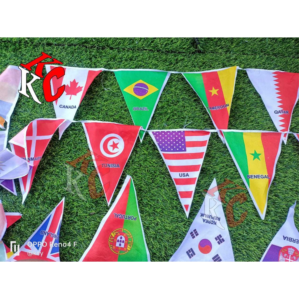 Jual BENDERA RENCENG PIALA DUNIA BENDERA RENCENG NEGARA PIALA DUBIA ...