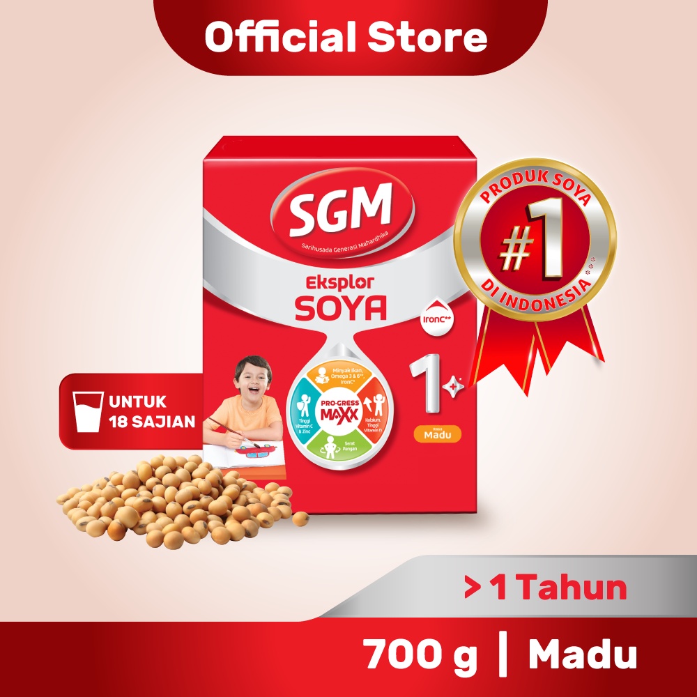 Jual SGM Eksplor Soya 1+ Susu Bubuk Formula Pertumbuhan 1 - 3 Tahun ... Jual SGM Eksplor Soya 1+ Susu Bubuk Formula Pertumbuhan 1 - 3 Tahun ...
