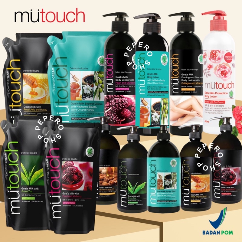 Jual MUTOUCH Goat's Milk Shower Cream (1000ml/800ml/450ml) / Body ...
