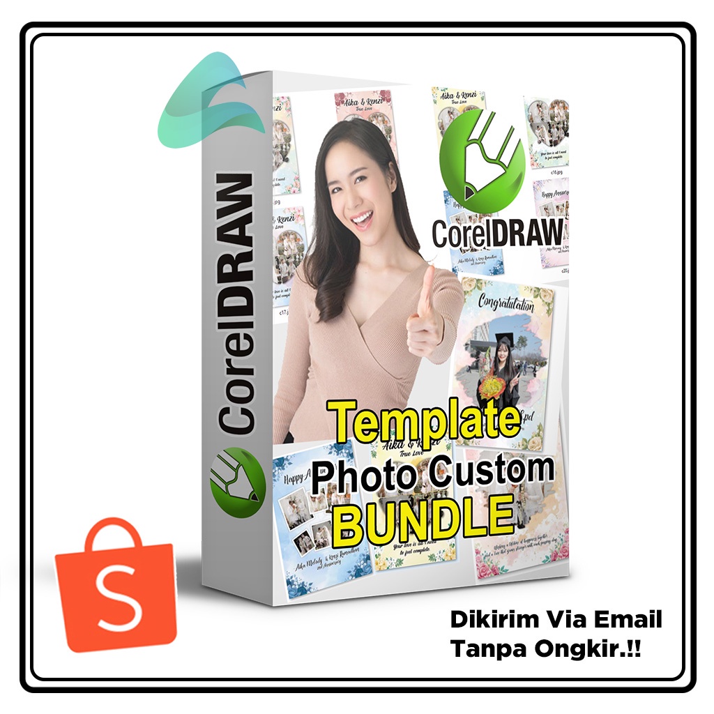 Jual Desain Coreldraw Photo Custom Bundle siap edit | Shopee Indonesia