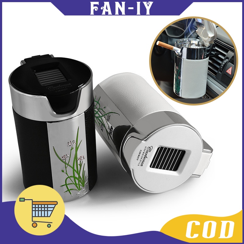 Jual Asbak Rokok Mobil LED / Multifungsi Energi Matahari Asbak Rokok ...