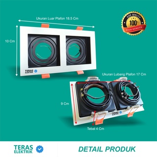 Jual Rumah lampu spotlight mr16 x2 kap plafon downlight led | Shopee ...