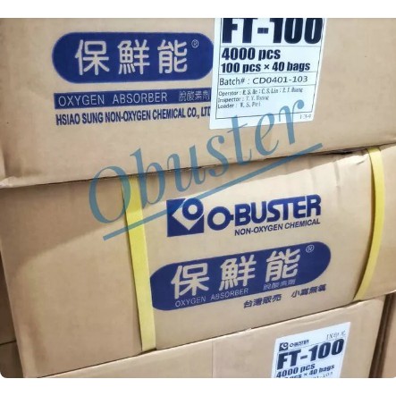 Jual Oxygen Absorber FT-100 CC (O-Buster), Pengawet luar untuk makanan ...