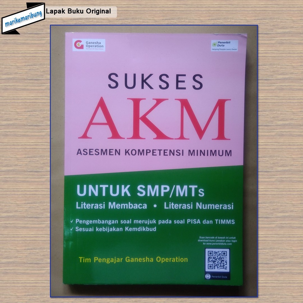 Jual Buku SOAL AKM (Asesmen Kompetensi Minimum) SMP/MTs | Shopee Indonesia