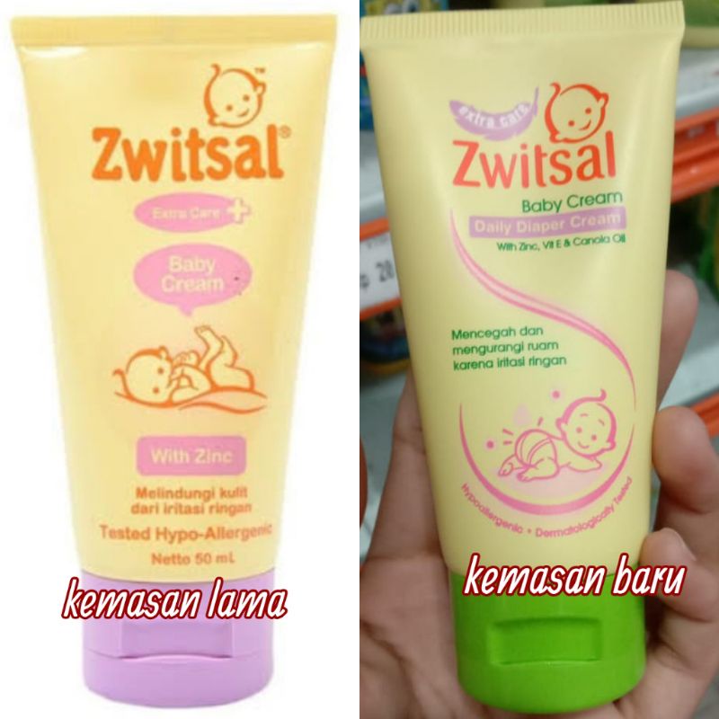 Jual Zwitsal Baby Cream Extra Care Zinc - 50ml / 100ml | Shopee Indonesia