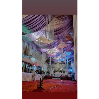 Jual P 7.5 Meter x L 2 Meter KAIN ATAP TENDA KAIN DINDING DEKORASI ...