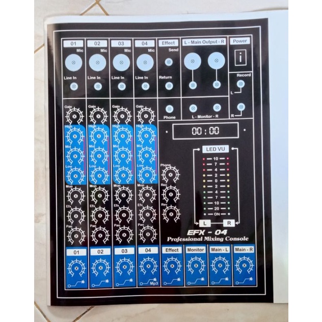 Jual stiker mixer 4channel Indonesia|Shopee Indonesia