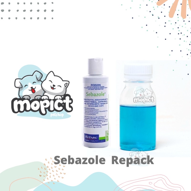 Jual shampoo kucing sebazole shampoo jamur kucing virbac repack ...