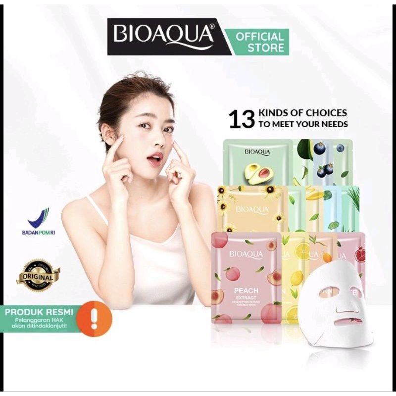 Jual BIOAQUA Essence Mask 25g | Shopee Indonesia
