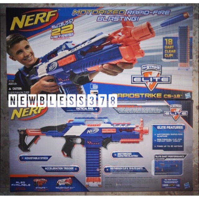 Jual Tembakan Nerf Elite N-Strike Rapidstrike Cs-18 Automatic Otomatis ... Jual Tembakan Nerf Elite N-Strike Rapidstrike Cs-18 Automatic Otomatis ...