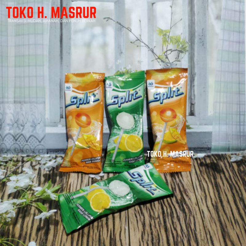 Jual Permen Lollipop Split | Cola 7gr | Shopee Indonesia
