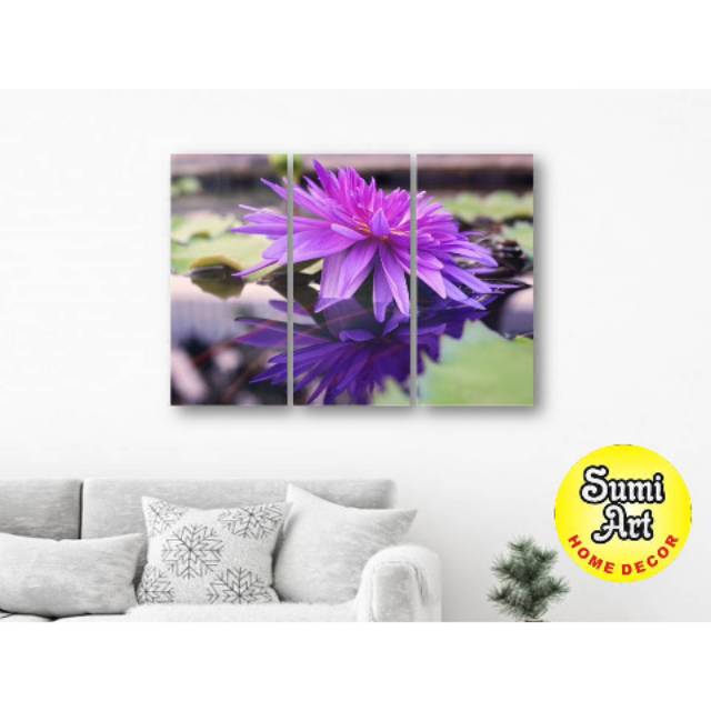 Jual Papan Hiasan Dinding Puzzle Bunga Ungu 20x45cm | Shopee Indonesia