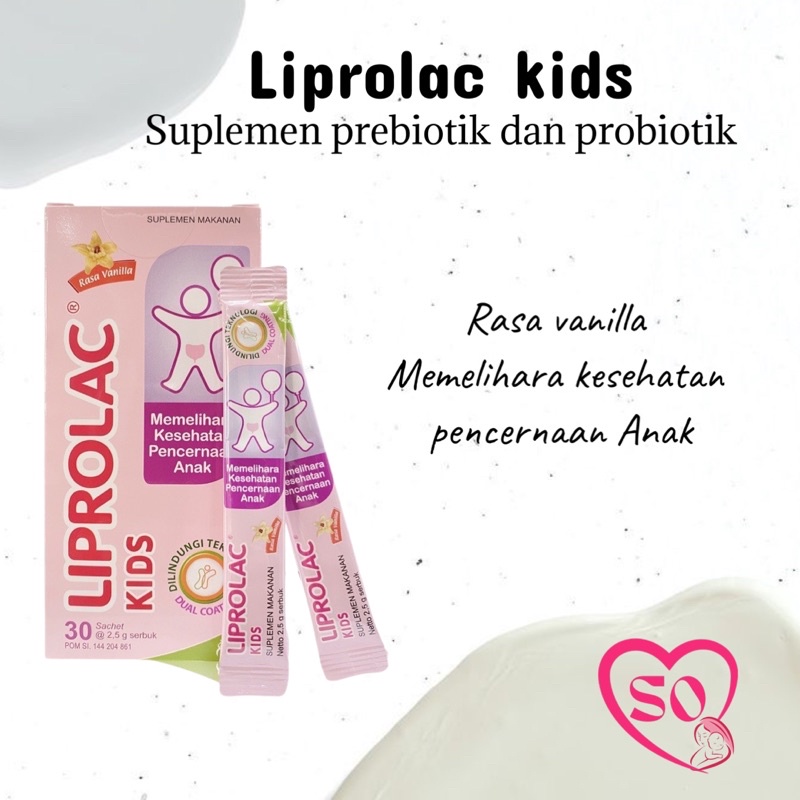 Jual liprolac kids prebiotik probiotik suplemen pencernaan anak ecer ...