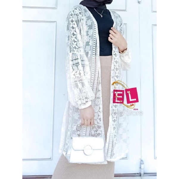 Jual Kardigan Burkat Lengan Balon | Cardigan Brukat | Outer Brokat ...