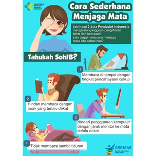 Jual 14 macam poster kesehatan MATA ukuran A3+ 260 gram | Shopee Indonesia