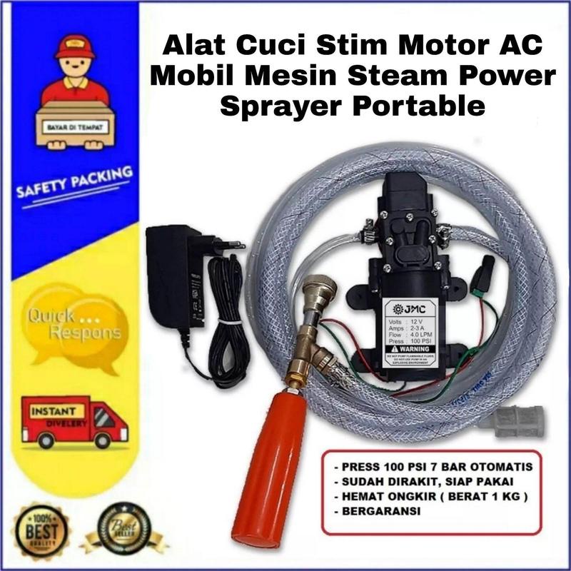 Jual Alat Cuci Stim Motor AC Mobil Mesin Steam Power Sprayer Portable ...
