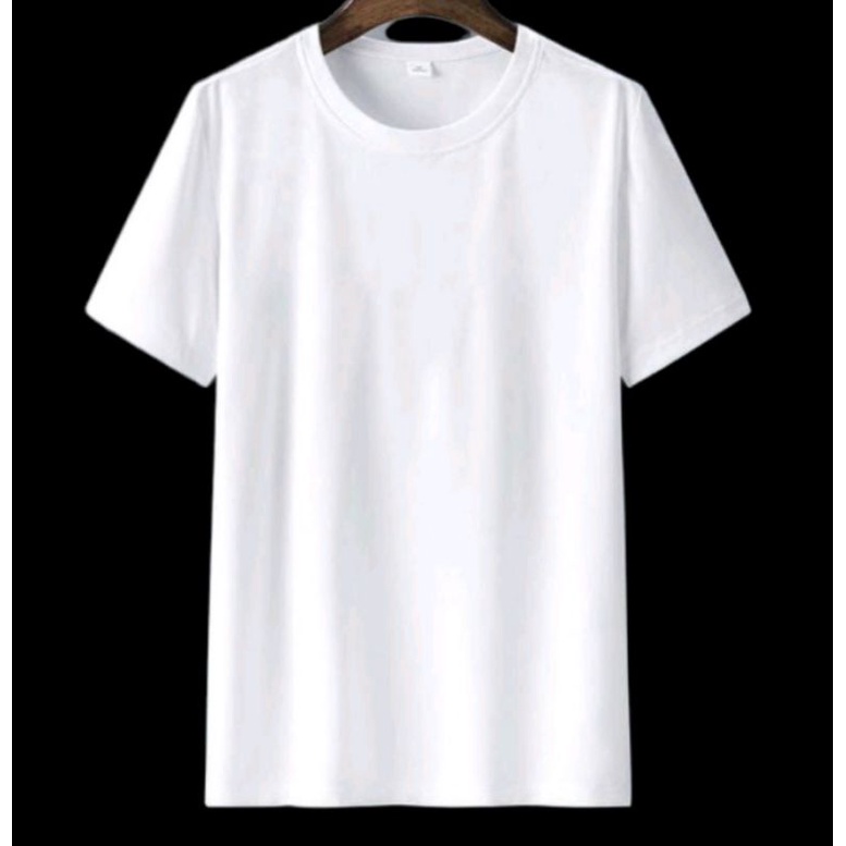 Jual KAOS POLOS 24s / KAOS POLOS WARNA PUTIH / KAOS POLOS KATUN PREMIUM ...
